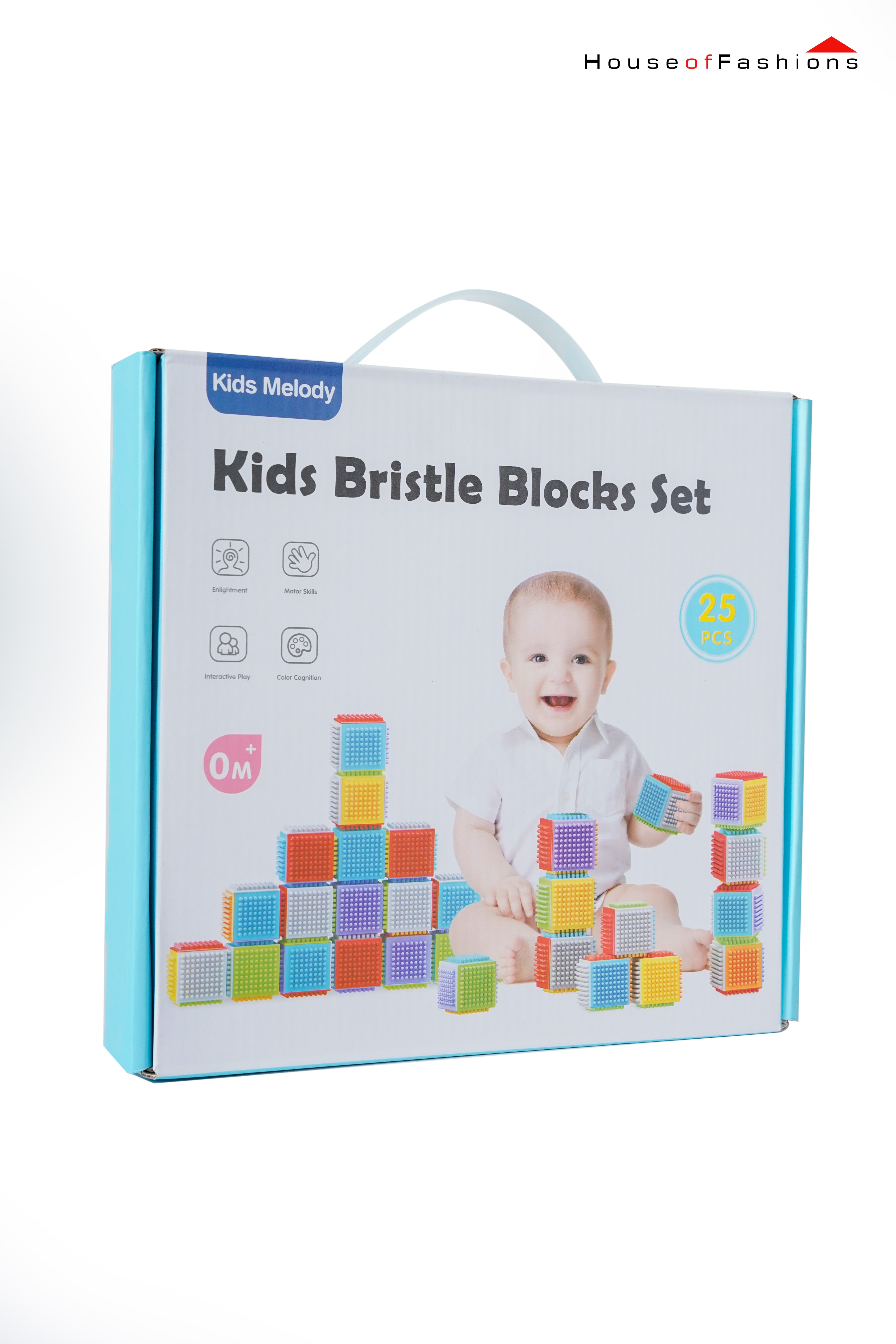 Kids Bristle Blocks Set – Colorful Interlocking Building Blocks for Cr ...